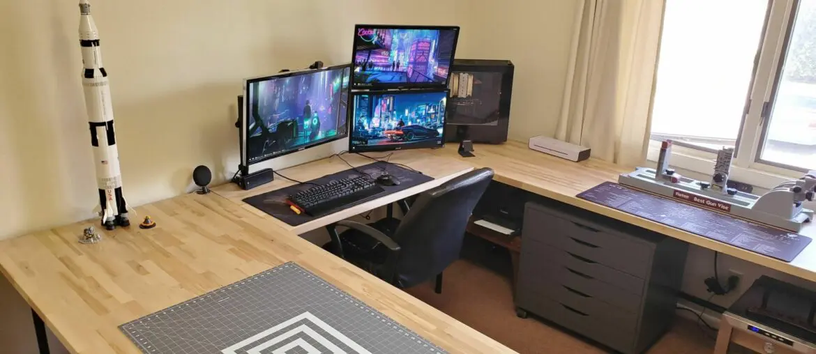 DIY L-shaped Desk: The Perfect Setup For My Home Office, 40% OFF